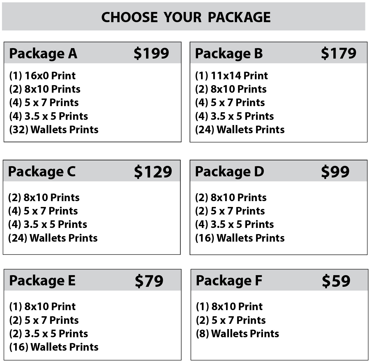 Church Directory Package Ordering » Tom Carr Photography